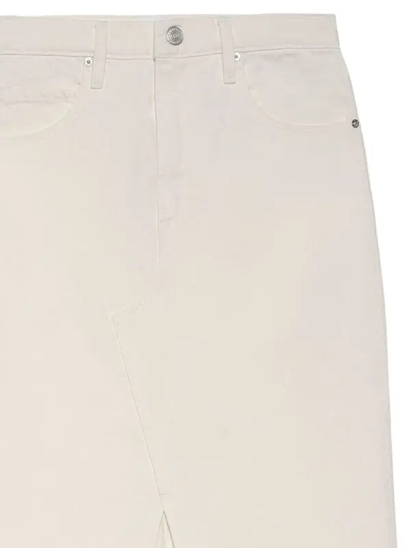 FRAME The Midaxi Denim Midi Skirt - Neutrals