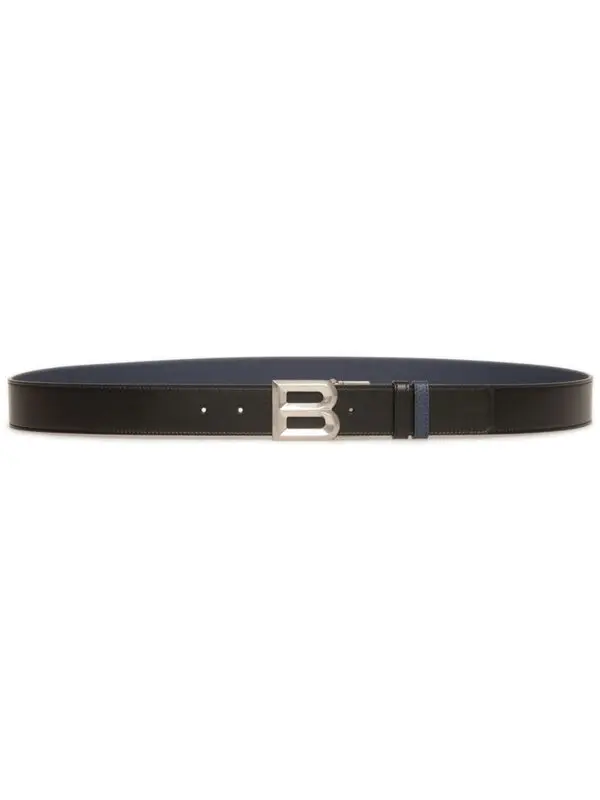 Bally B-bold Reversible Leather Belt - Black
