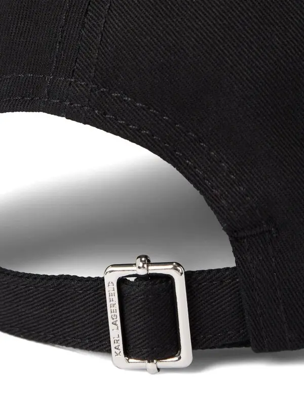 Karl Lagerfeld Ikon Baseball Cap - Black