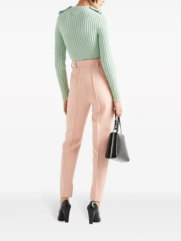 Prada High-rise Natté Trousers