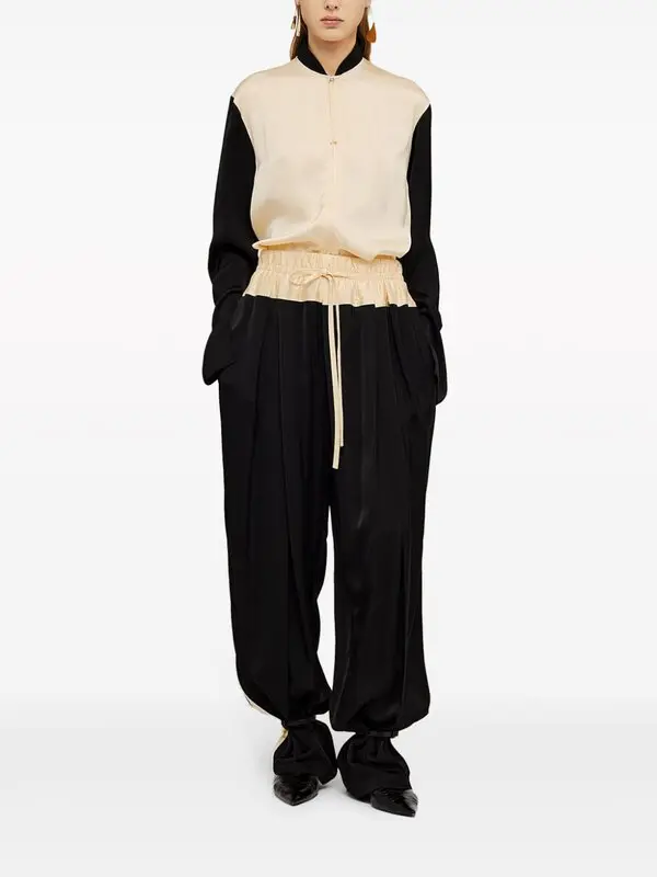 JIL SANDER Panelled Drawstring Straight-leg Track Pants