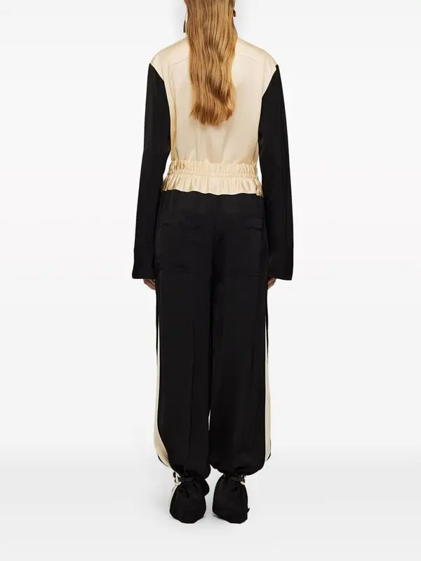 JIL SANDER Panelled Drawstring Straight-leg Track Pants