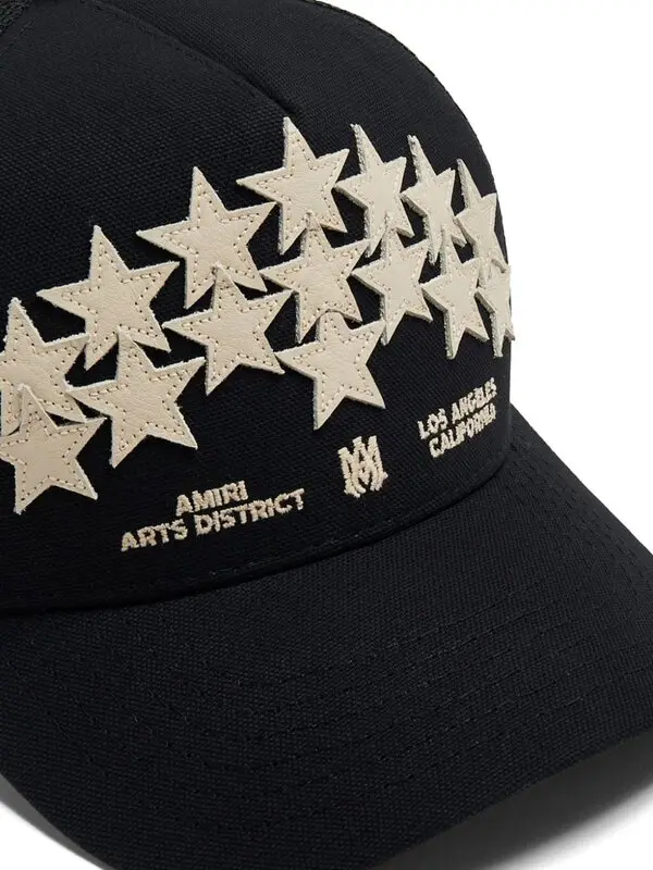 Amiri Star-Appliqué Baseball Cap - Black | Editorialist