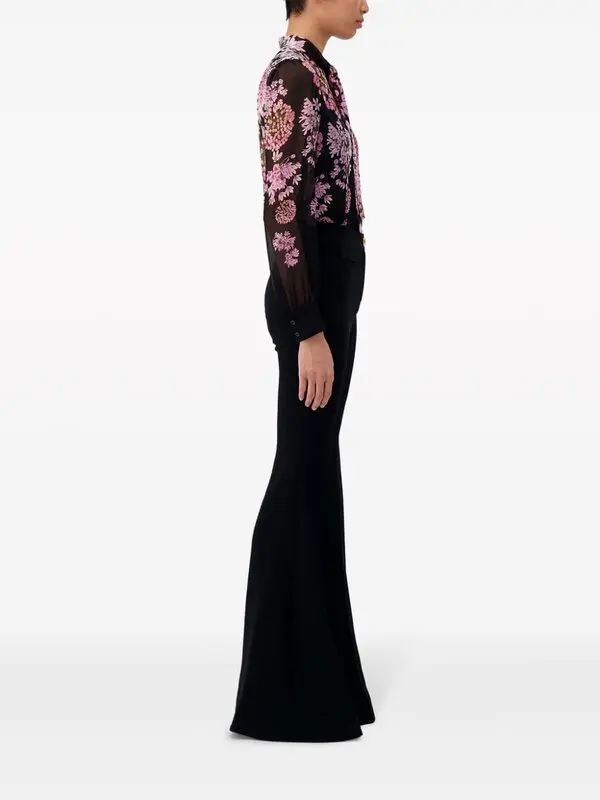 Giambattista Valli Crepe Flared Trousers