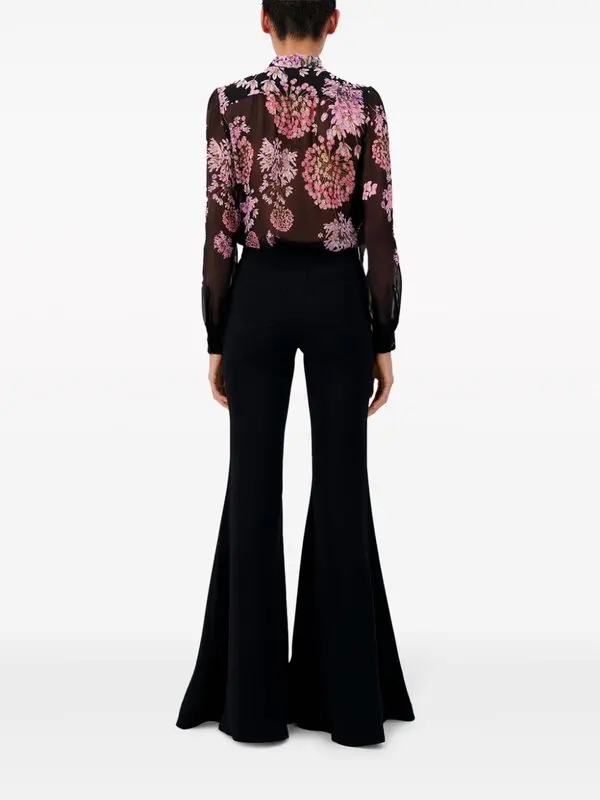 Giambattista Valli Crepe Flared Trousers