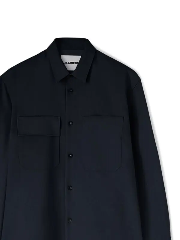 JIL SANDER Long-sleeved Wool Shirt