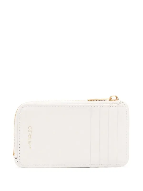 Off-White Jitney Leather Wallet In White 40% Off Editorialist - Main Image