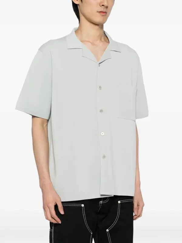 ALPHA TAURI Patch-pocket Button-up Shirt - Green