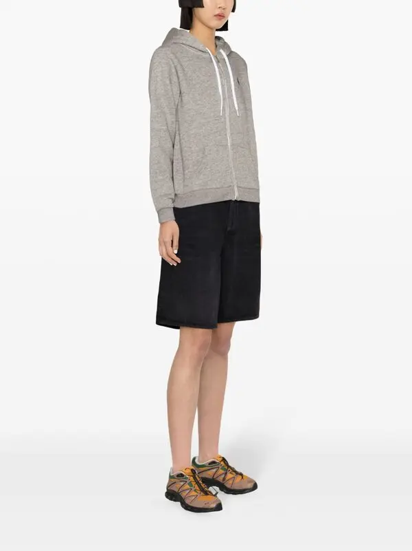 Polo Ralph Lauren Pony-embroidered Zip-up Hoodie - Grey