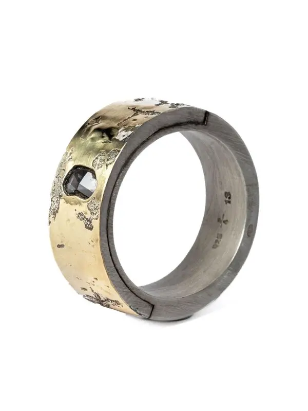 PARTS OF FOUR 18kt Yellow Sistema Rough Diamond Ring