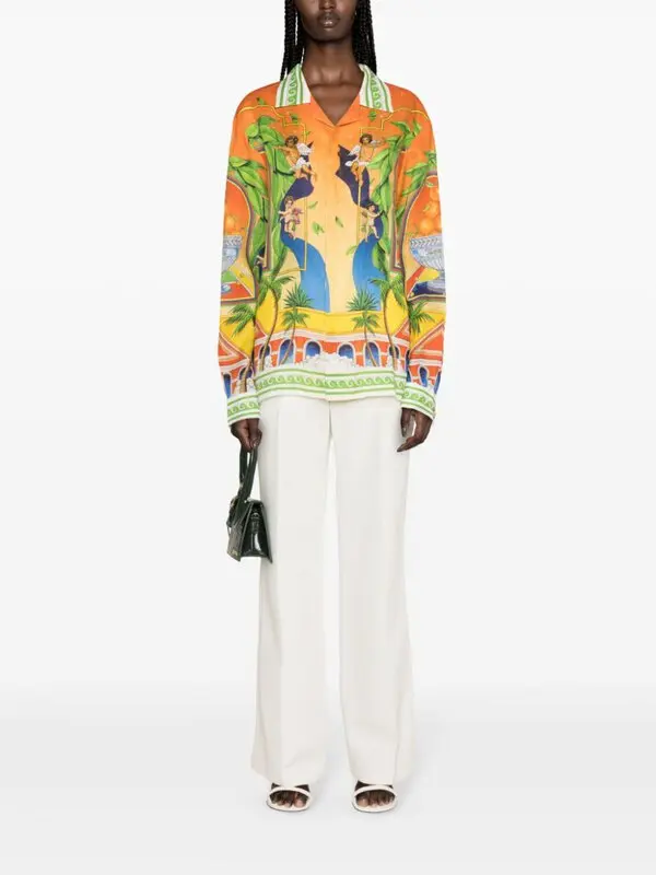 Casablanca Trophy Linen Shirt