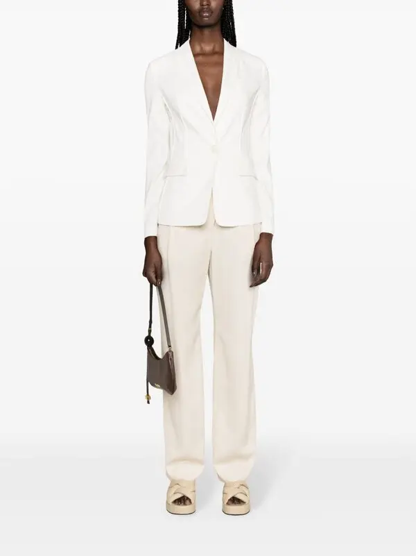 Pinko Ghera Linen-blend Blazer - White