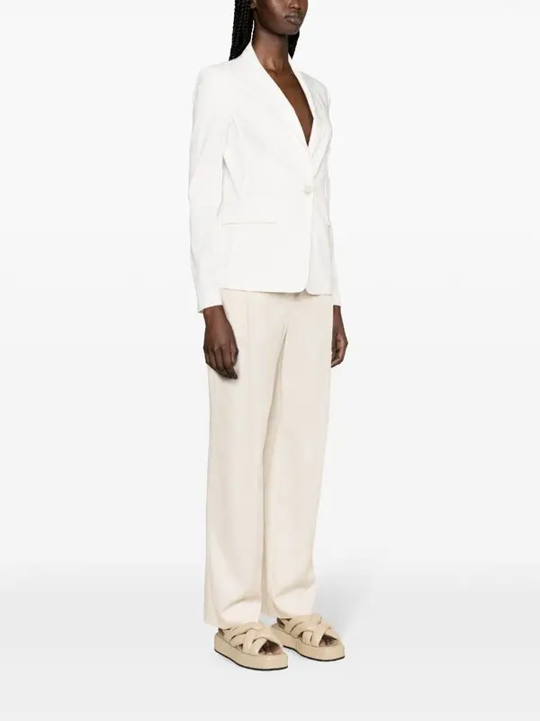 Pinko Ghera Linen-blend Blazer - White