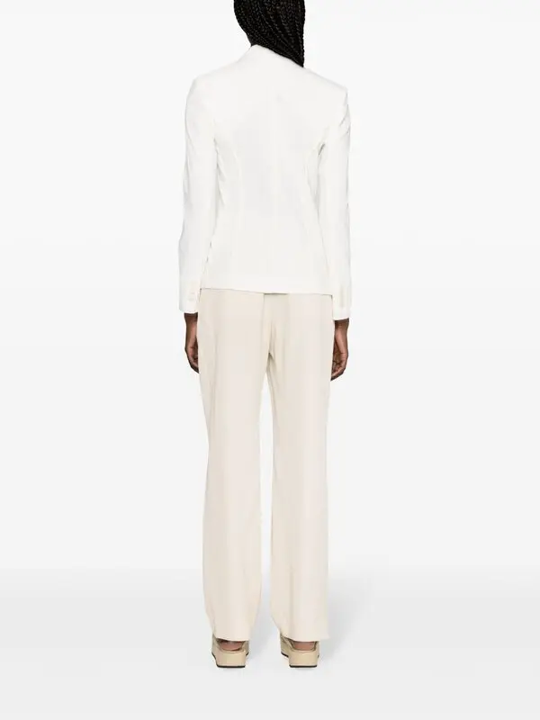 Pinko Ghera Linen-blend Blazer - White
