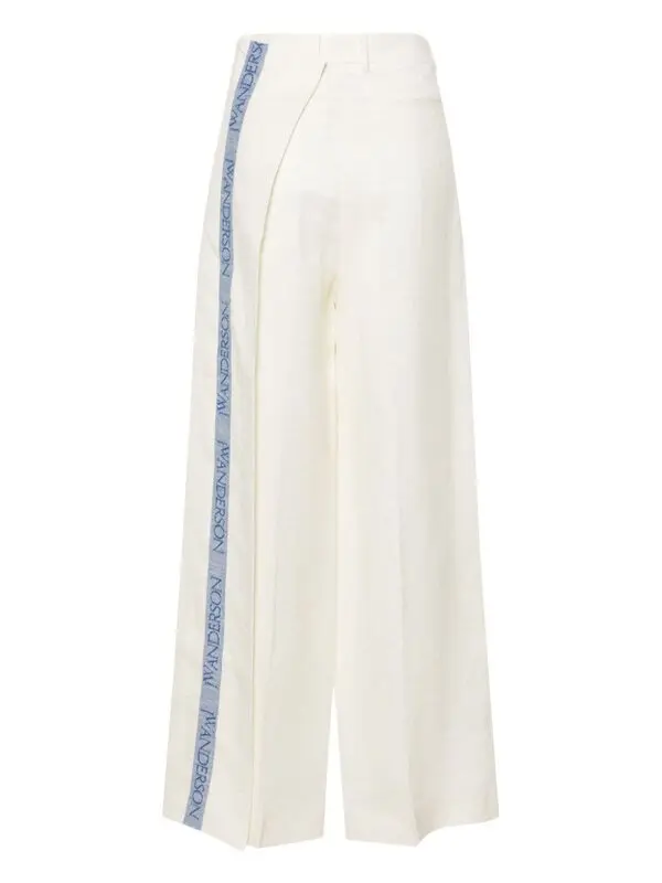 JW Anderson Logo-stripe Palazzo Pants
