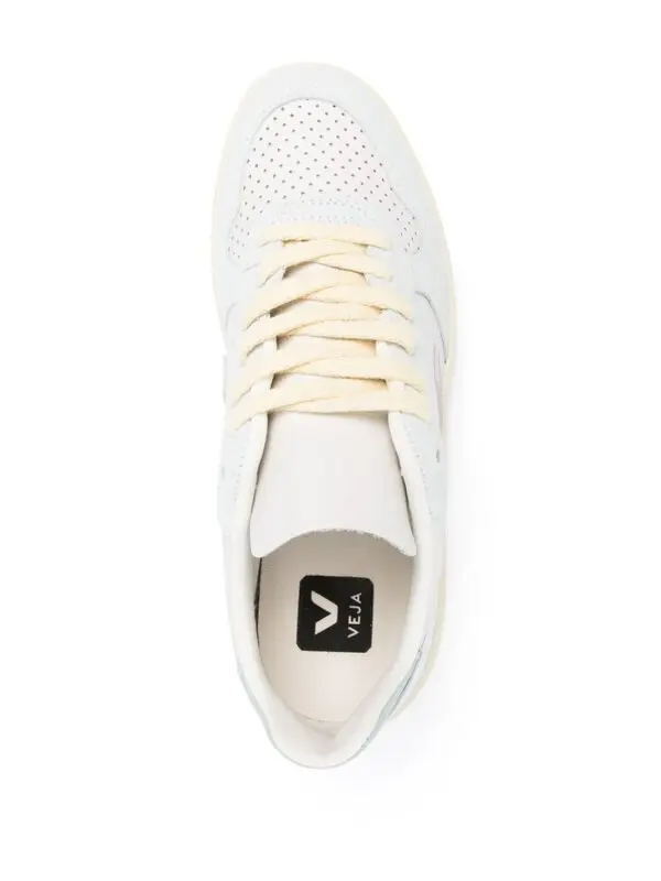 VEJA V-10 Chromefree® Leather Sneakers - Blue