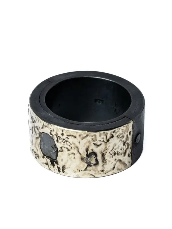 PARTS OF FOUR Sistema Diamond Ring - Black