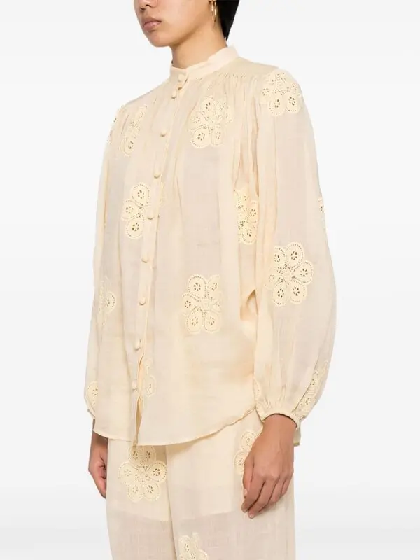 Zimmermann Acadian Floral Embroidered Blouse