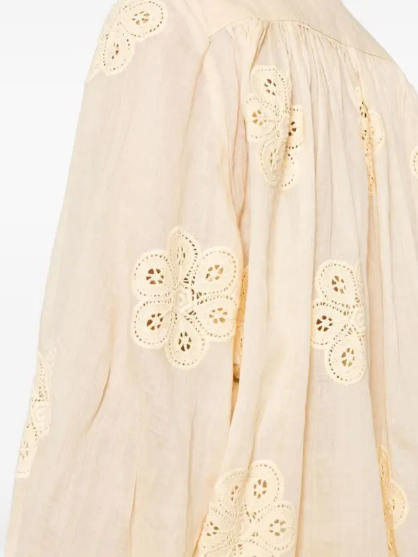 Zimmermann Acadian Floral Embroidered Blouse
