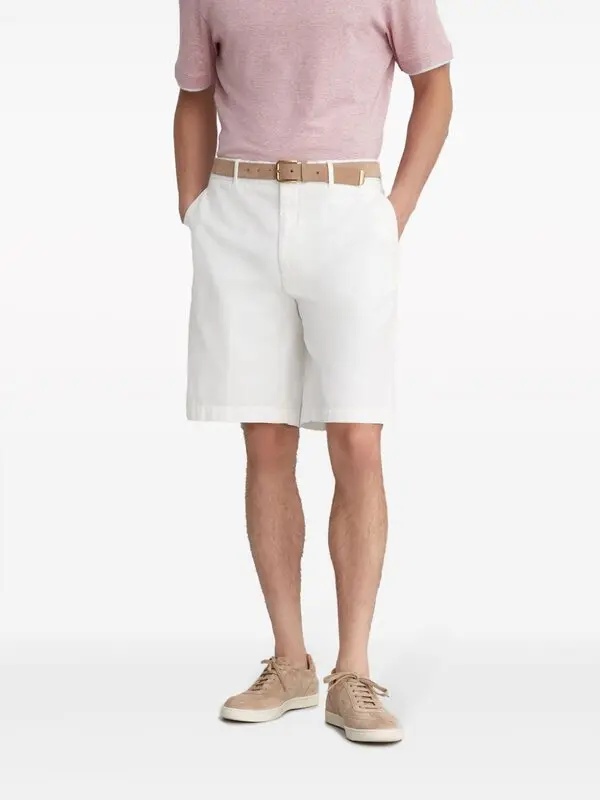 Brunello Cucinelli Button Shorts - White