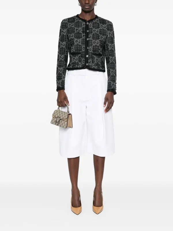 Gucci Gg-pattern Tweed Jacket