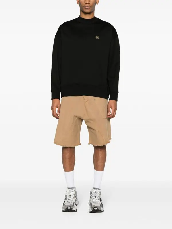 Palm Angels Logo-plaque Cotton Sweatshirt