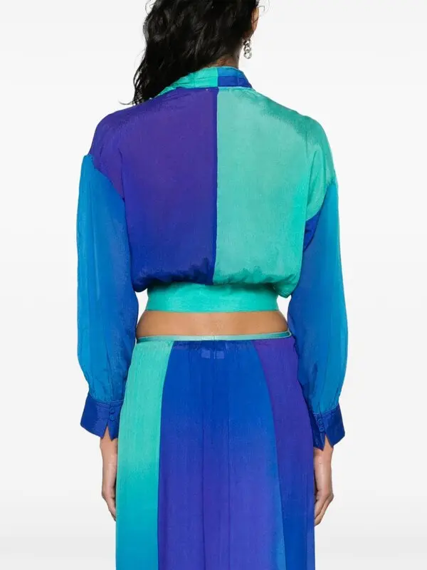 FORTE_FORTE Ombré Effect Silk Blouse