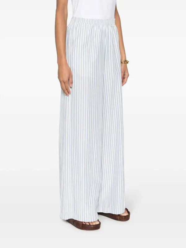 FORTE_FORTE Wide-leg Striped Trousers