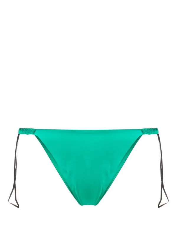 FORTE_FORTE High-cut Satin Briefs - Green