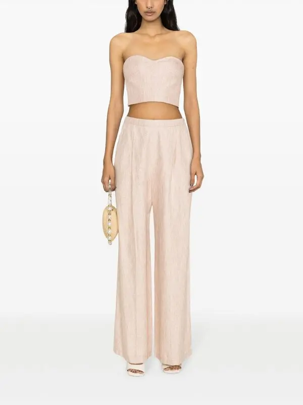 FORTE_FORTE Strapless Bustier Crop Top