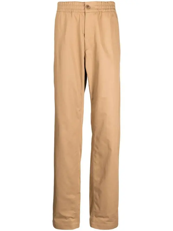 Maison Kitsuné Mid-rise Straight-leg Trousers