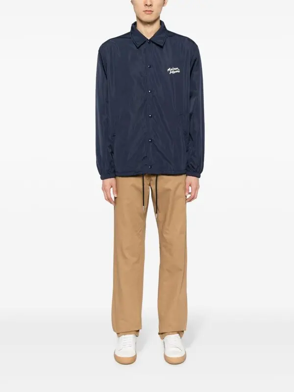 Maison Kitsuné Mid-rise Straight-leg Trousers