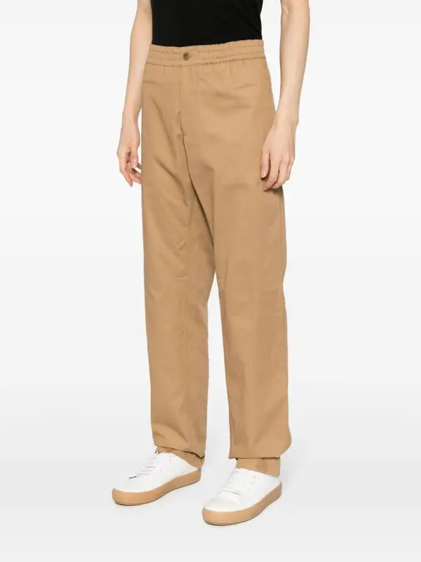 Maison Kitsuné Mid-rise Straight-leg Trousers