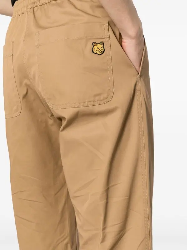 Maison Kitsuné Mid-rise Straight-leg Trousers