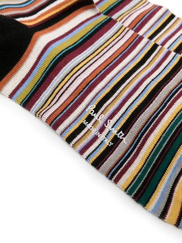 Paul Smith Striped Socks And Wallet Set - Black