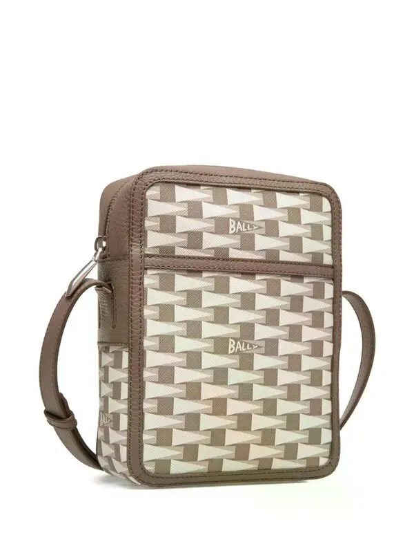 Bally Logo-print Zipped Messenger Bag