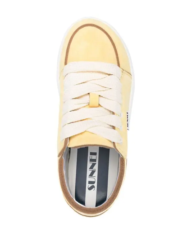 Sunnei Dreamy Suede Sneakers - Yellow