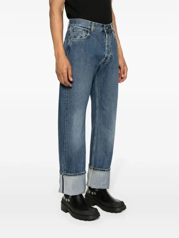 Alexander McQueen Turn-up Straight-leg Jeans