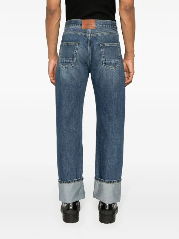 Alexander McQueen Turn-up Straight-leg Jeans