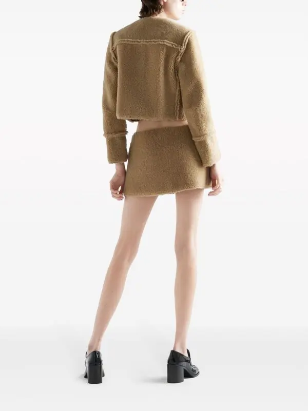 Prada Shearling Cropped Jacket