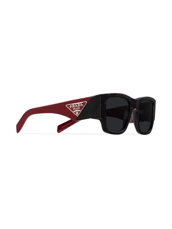 Prada Triangle Logo Square Frame Sunglasses