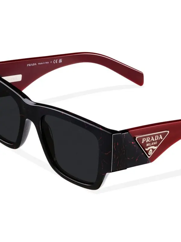 Prada Triangle Logo Square Frame Sunglasses