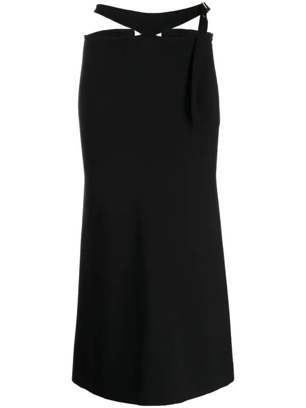 Attico Cut-out Midi Skirt