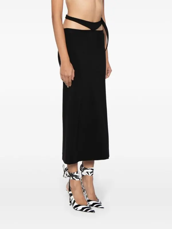Attico Cut-out Midi Skirt
