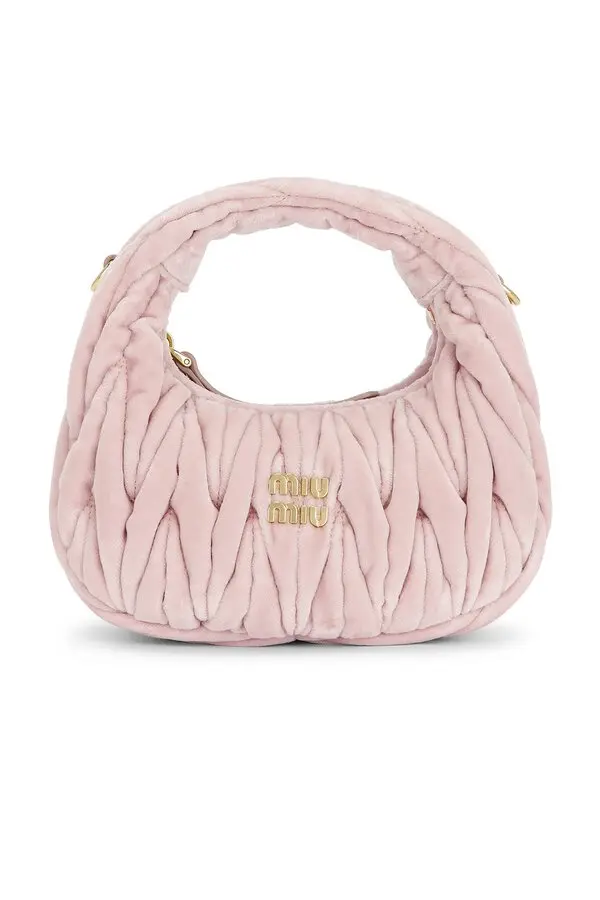 Miu Miu Wander Hobo Bag - Alabastro