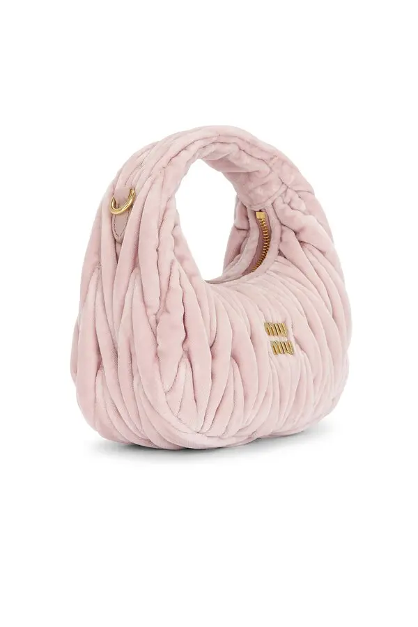 Miu Miu Wander Hobo Bag - Alabastro