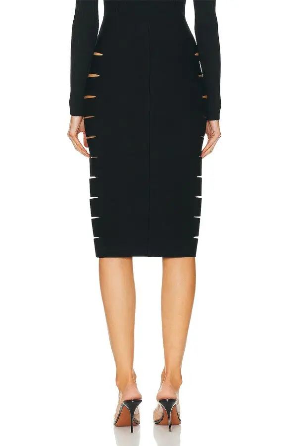 Alaïa Band Slit Ponte Knit Skirt