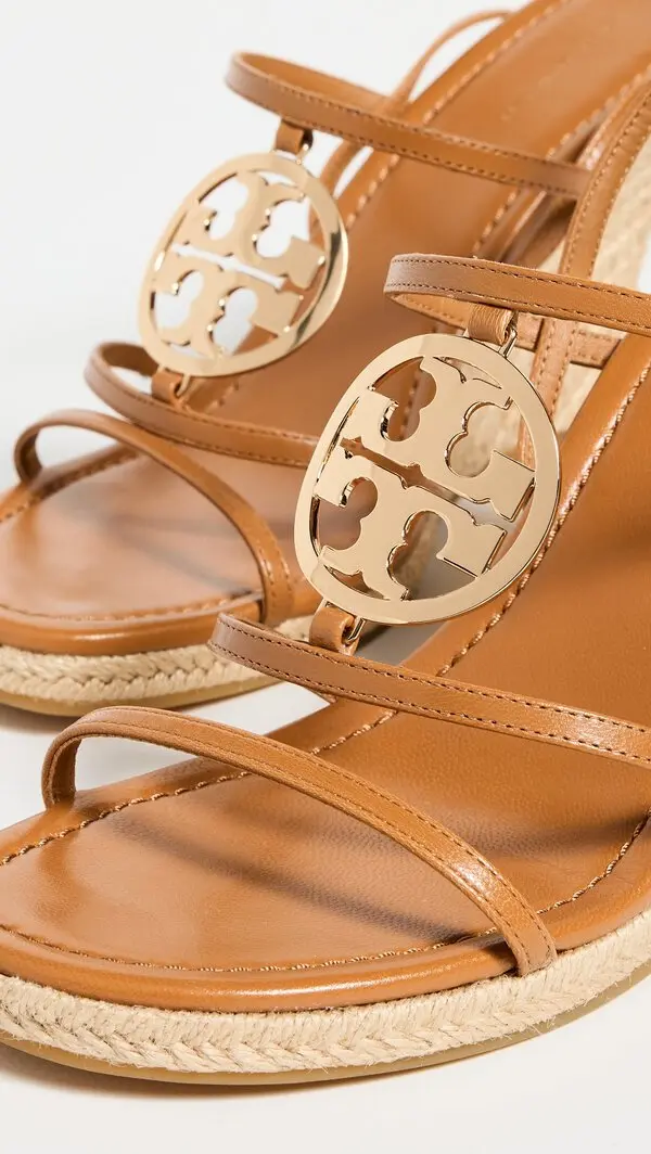 Tory Burch Capri Miller Espadrille Wedges 85mm - Caramel Corn / Gold