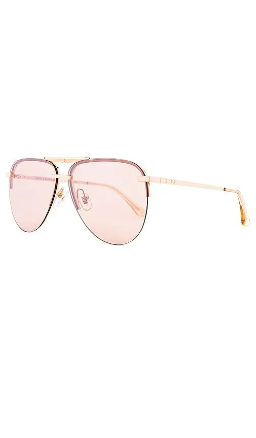 DIFF EYEWEAR Tahoe Sunglasses - Gold & Honey Crystal Flash