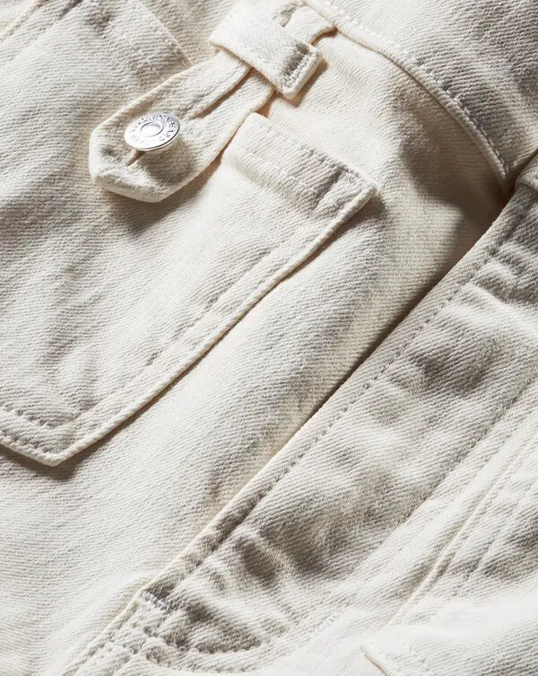 Veronica Beard Carson Patch-pocket Kick-flare Jean